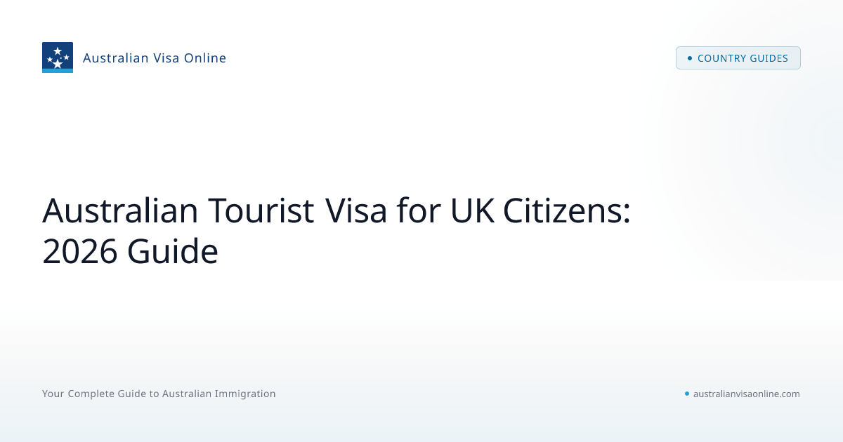 Australian Tourist Visa for UK Citizens 2026: Free eVisitor 651
