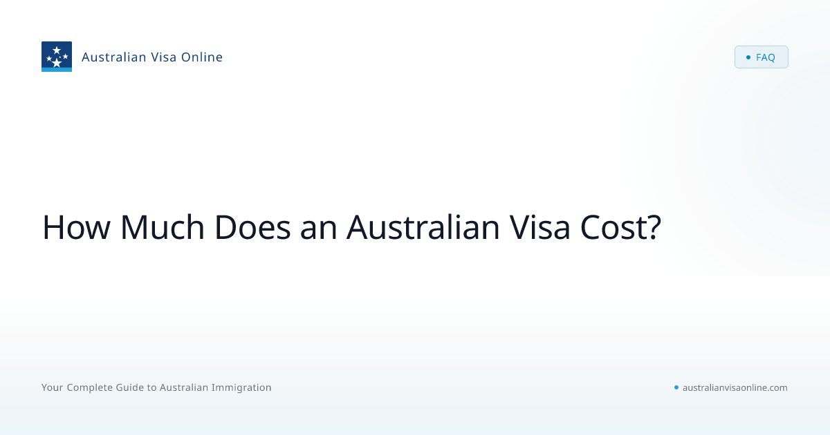 Australian Visa Fees 2026 - Complete Cost Guide