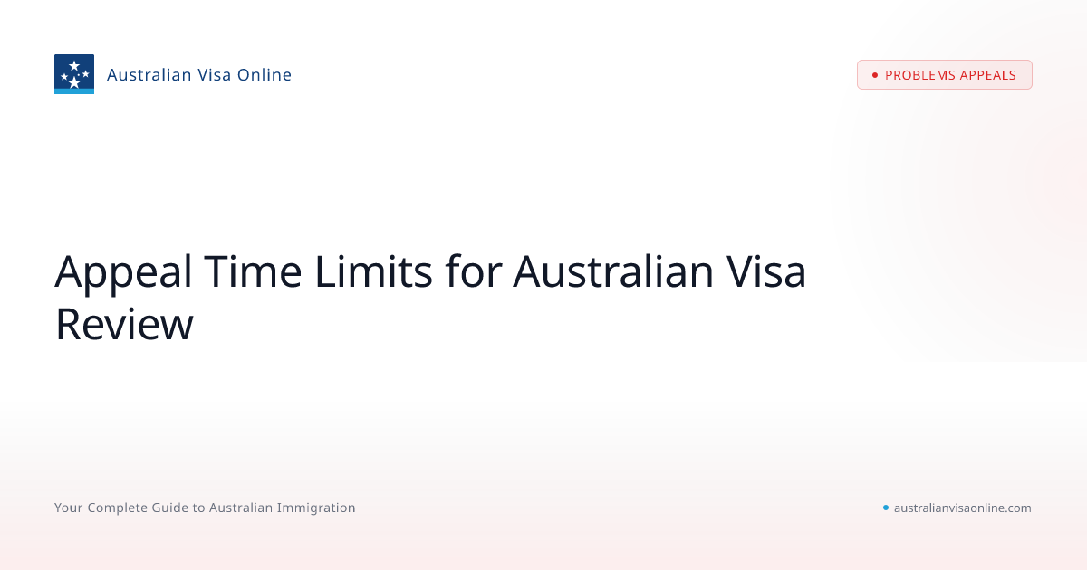 Visa Appeal Time Limits Australia 2026