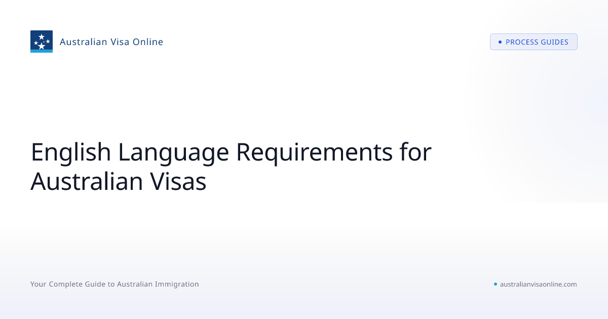 English Language Requirements Australia 2026
