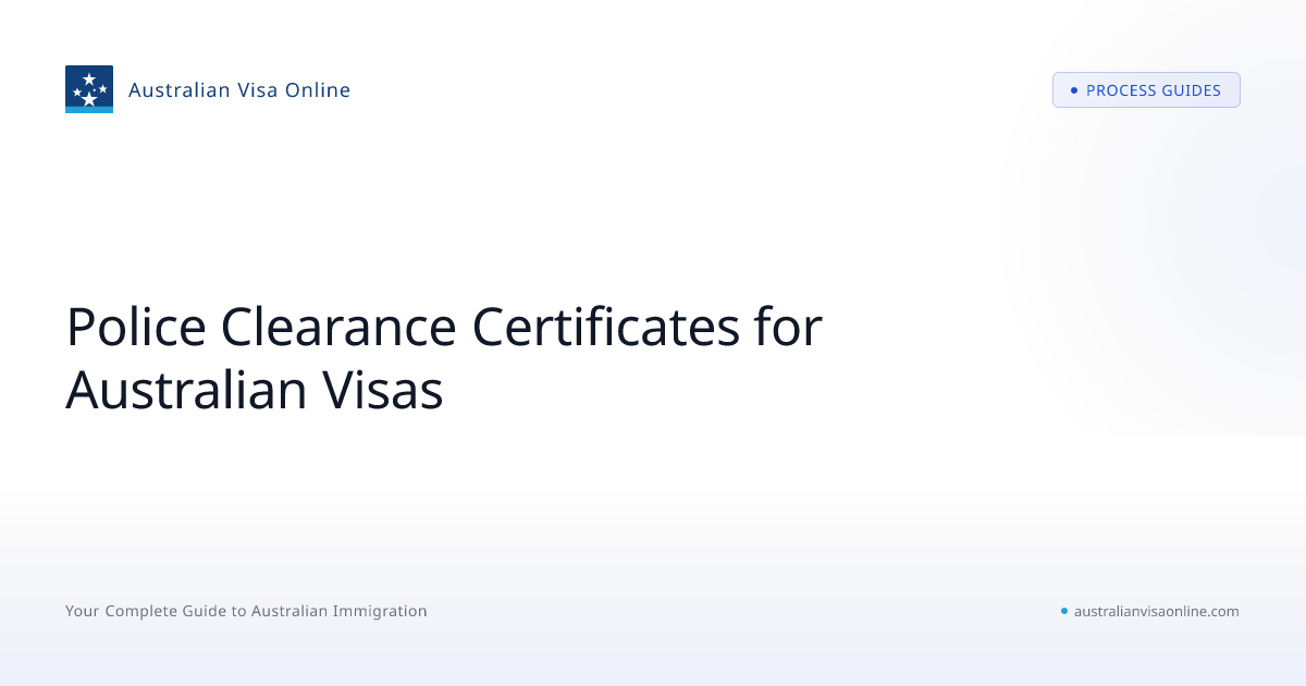 Police Clearance Certificates for Australia 2026