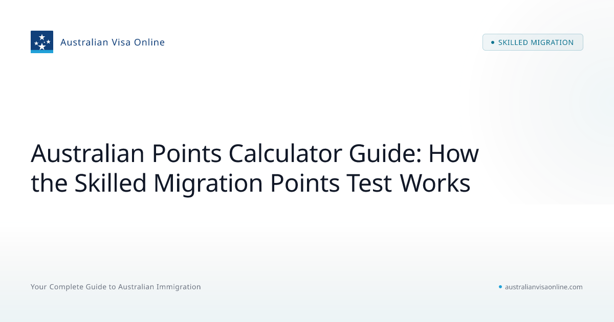 Australian Points Calculator Guide 2026