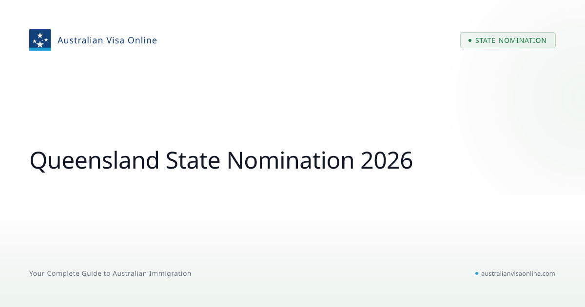 Queensland State Nomination 2026 Guide